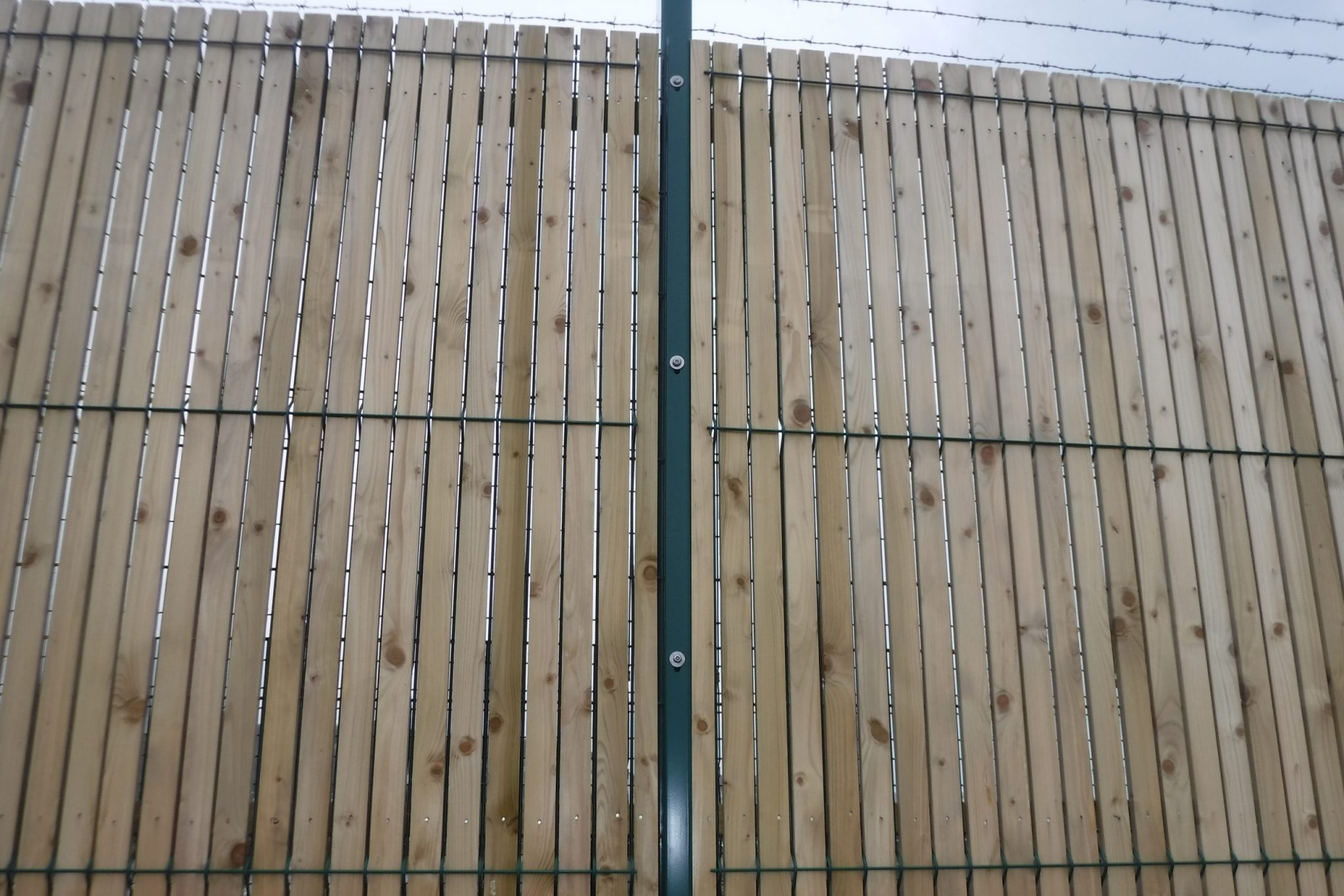Fencing - Securamesh with Timber Infill